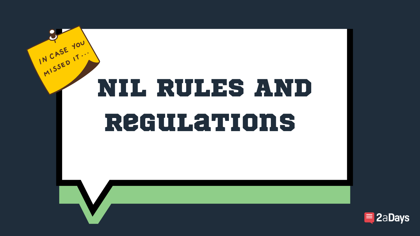 NIL Rules and Regulations for NCAA Athletes | NIL | 2aDays News